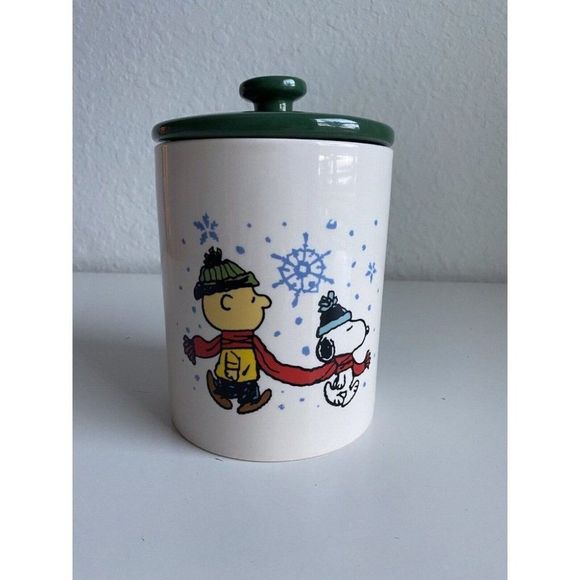 Gibson | Kitchen | Peanutssnoopy Charliebrown Cookie Jar Canister ...